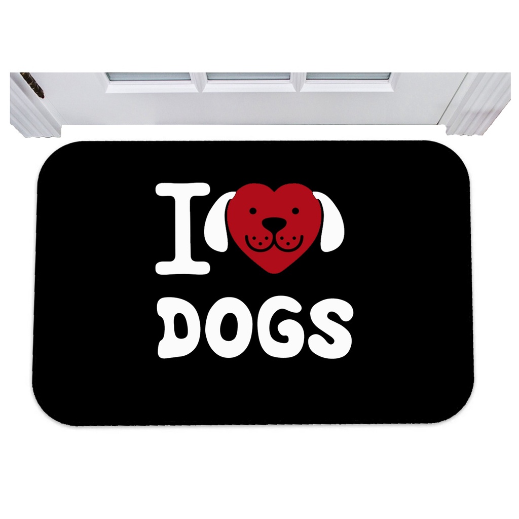 Capacho i love dogs eu amo cachorros tapete pet 40x60 | Shopee Brasil