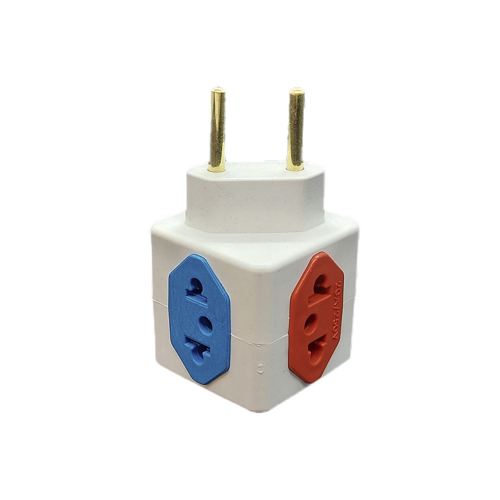 Adaptador de Tomada Benjamin Cubo 4 Entradas Colorido 10a 20a | Shopee ...