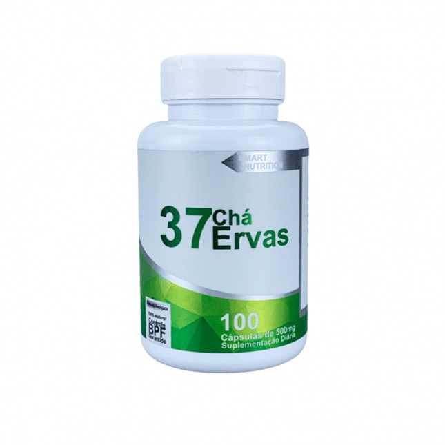 Chá 37 Ervas 500mg 100 cápsulas 4Elementos | Shopee Brasil