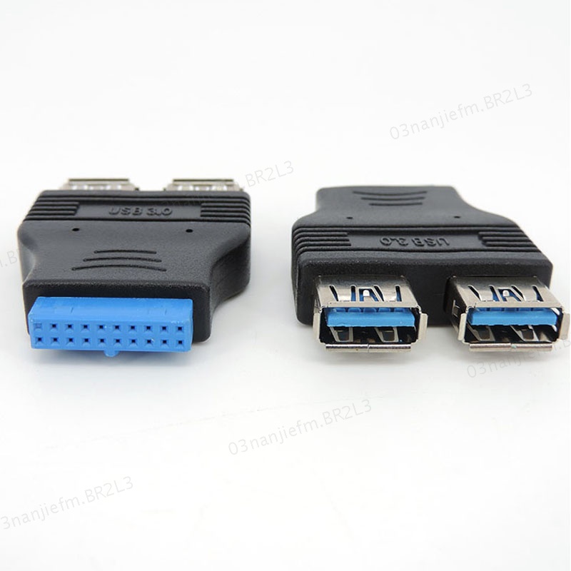 Porta Dupla USB 3.0 Para Placa Mãe Adaptador Interno De Cabeçalho De 20 ...