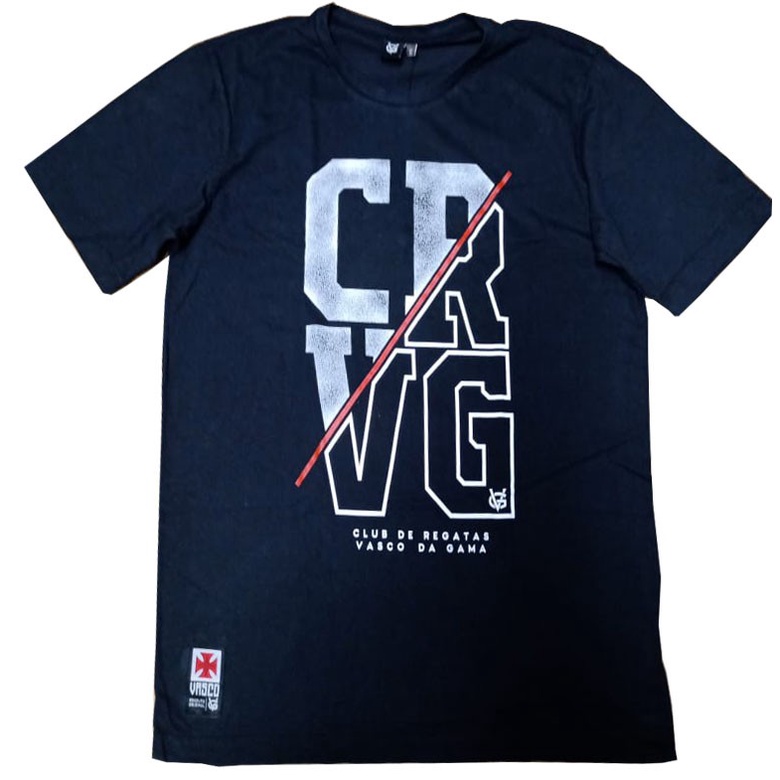 Camisa Vasco Barra CRVG Preta VG | Shopee Brasil