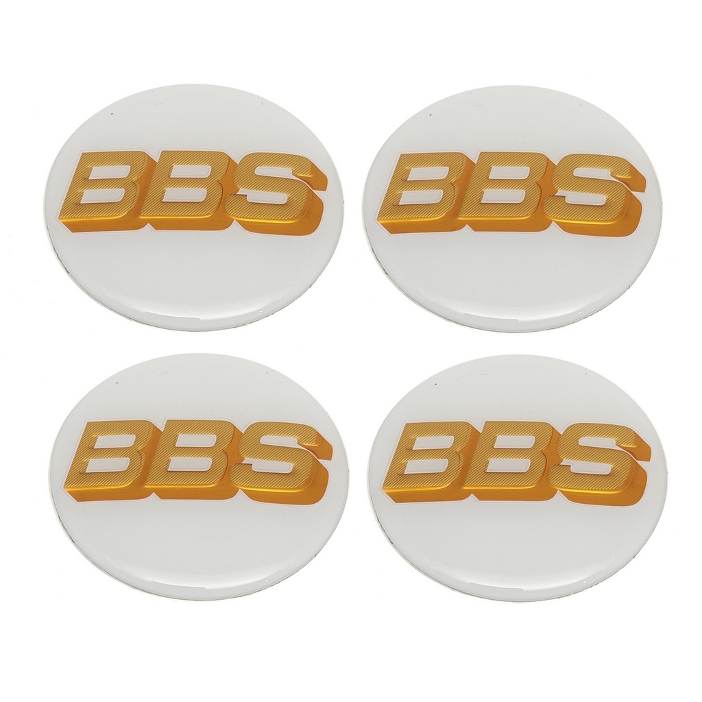 Kit 4 Emblema Logo Adesivo Resinado BBS 69mm | Shopee Brasil