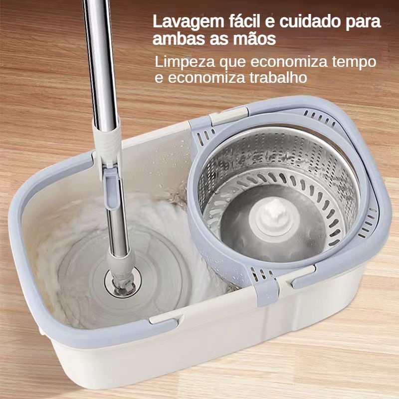 Mop Giratório Centrífuga 13 Litros 360 Spin Mop Colorido Mop Giratório ...