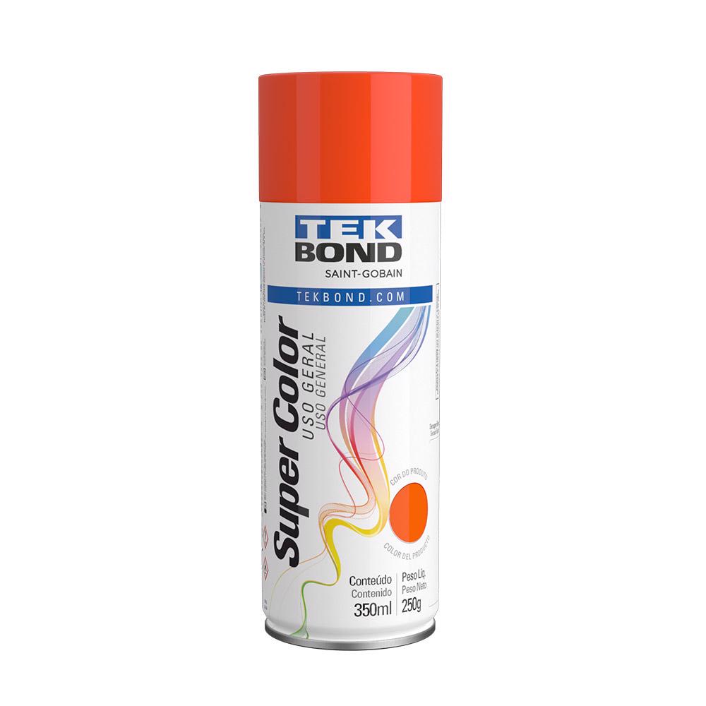 Tinta Spray Super Color Preto Fosco Uso Geral 350ml TekBond | Shopee Brasil