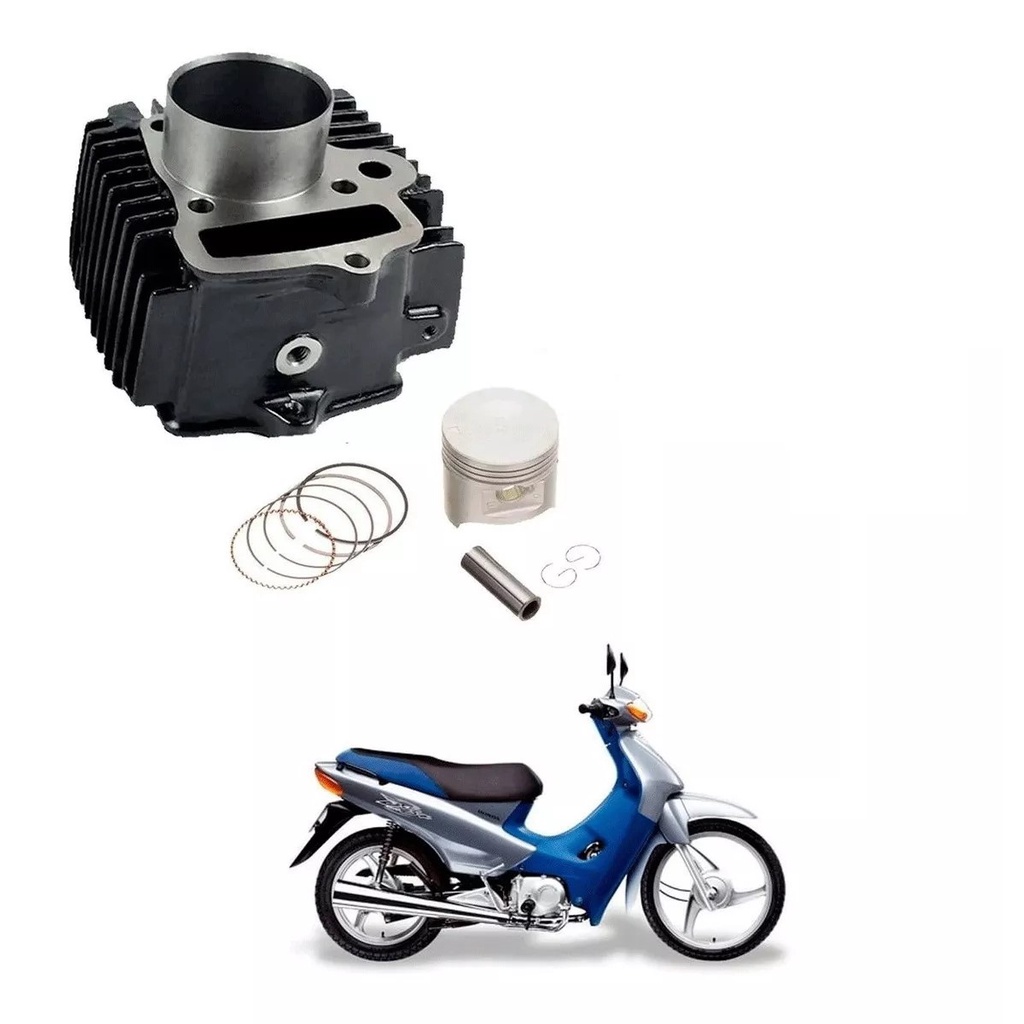 Kit Cilindro Motor Honda Biz 100 (Modificado 110) | Shopee Brasil
