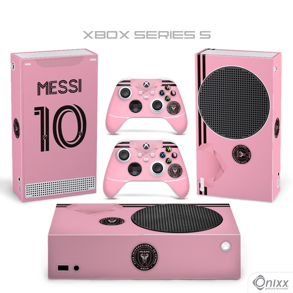 Skin XBOX Series S Adesiva Messi Uniforme Inter Miami FC | Shopee Brasil