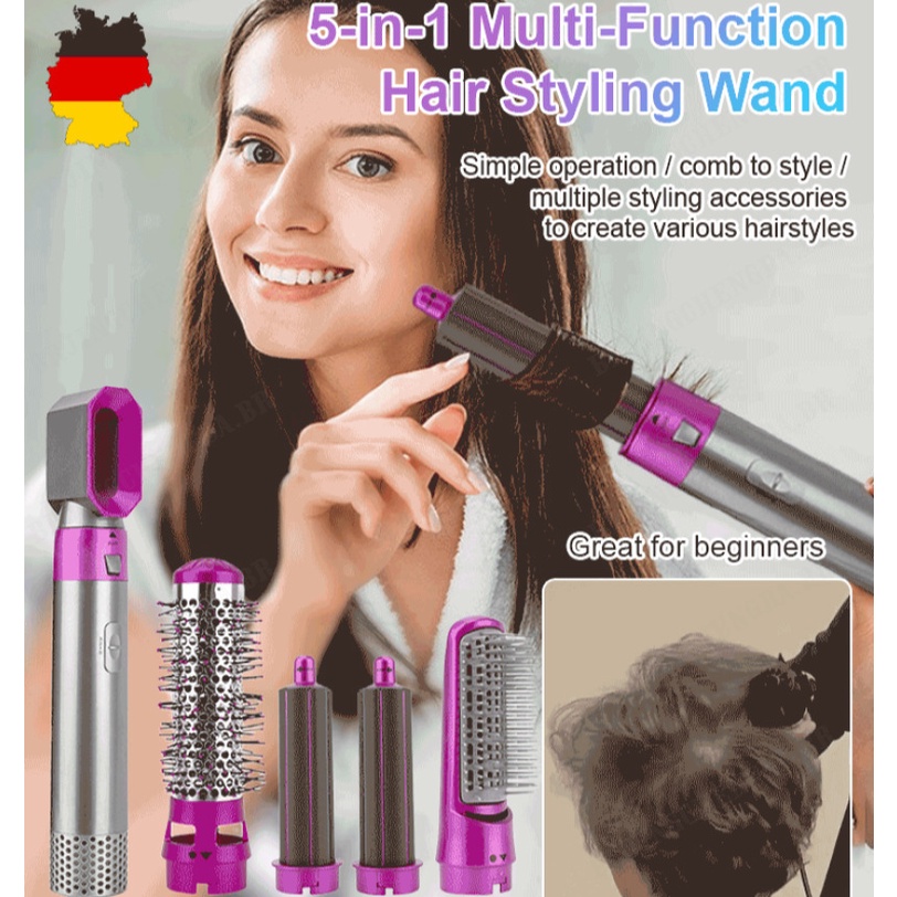 Conjunto Automático De Varinhas De Encaracolar E Alisar De Dupla ...