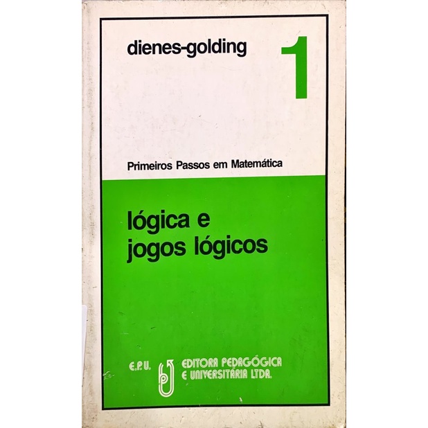 Livro Lógica e jogos lógicos primeiros passos em matemática | Shopee Brasil