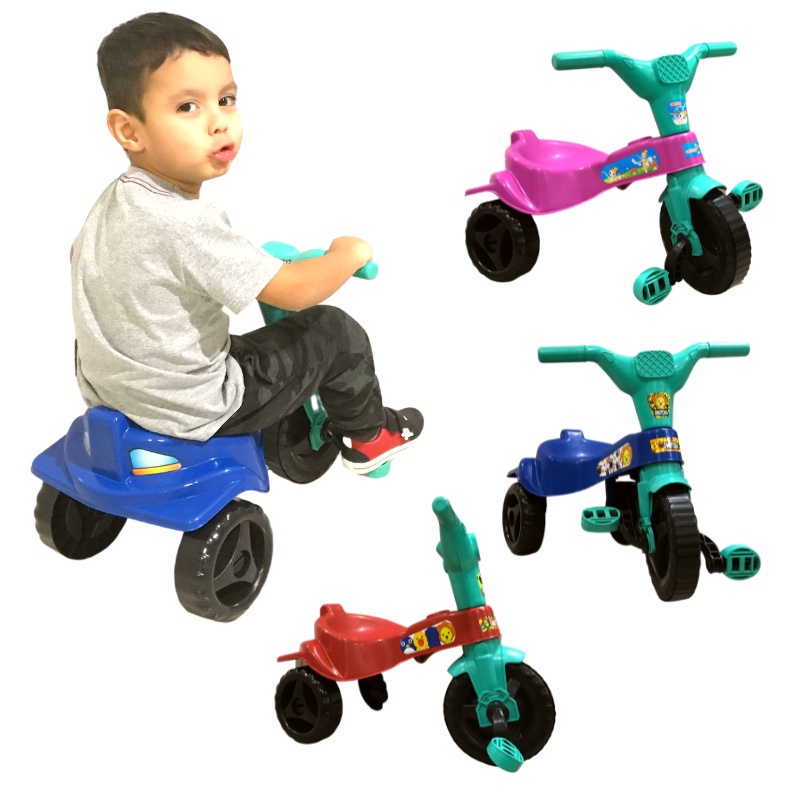 Velotrol Infantil Triciclo Para Menino Menina Motoquinha 3 Rodas Com ...