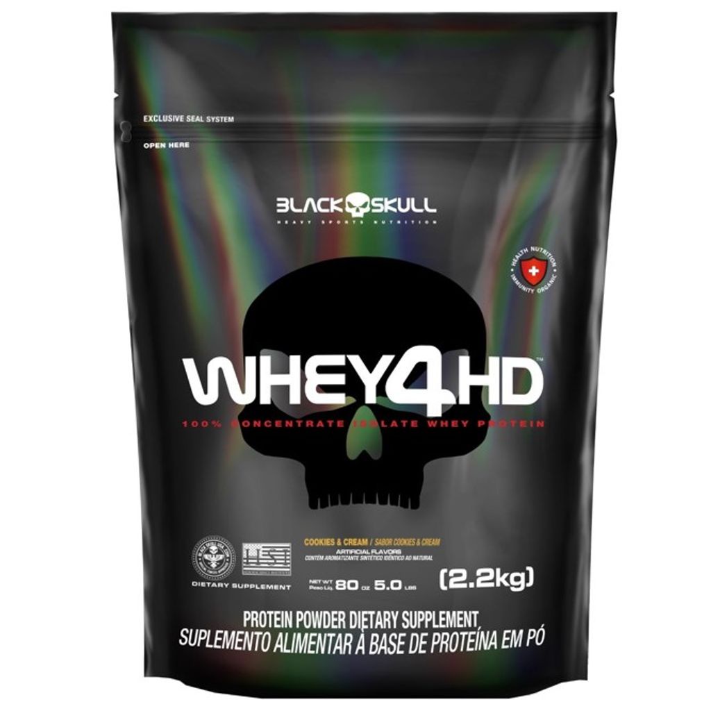 Whey 4hd Refil - 2,2g (whey Protein Isolado E Concentrado) | Shopee Brasil