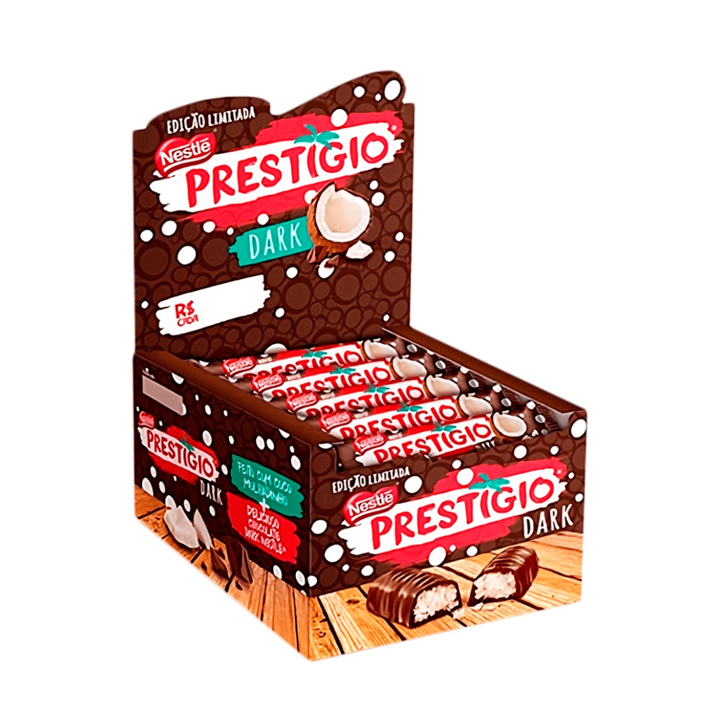 Chocolate Prestígio Dark - Pacote com 30 unidades de 33g: Nestlé | Shopee Brasil
