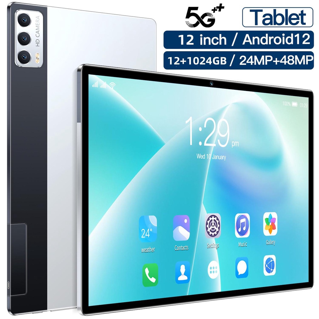 Novo Tablet De 12 Polegadas 12GB 1024GB Android 12.0 Dez Core HD WiFi Dual SIM | Shopee Brasil