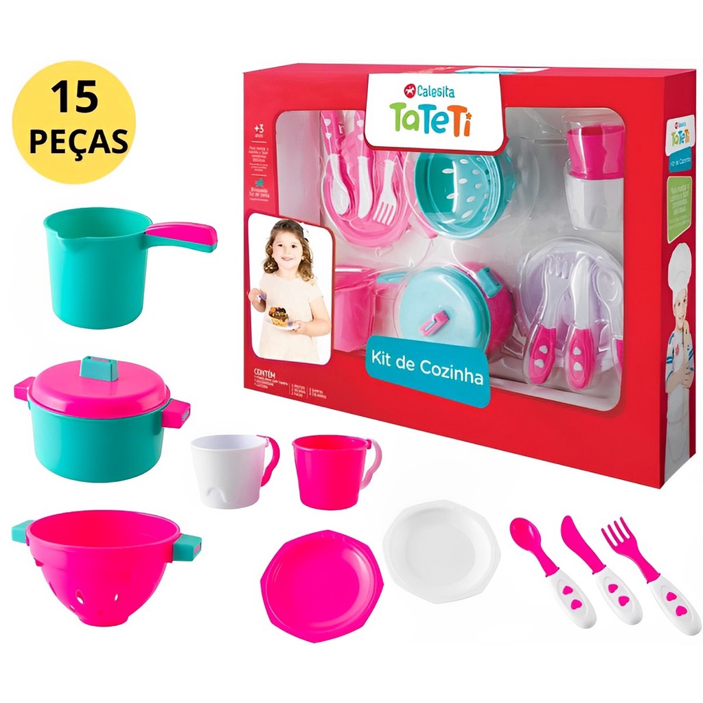 Jogo De Panelinhas Infantil Masterchef Kit Cozinha com Acessóriso ...