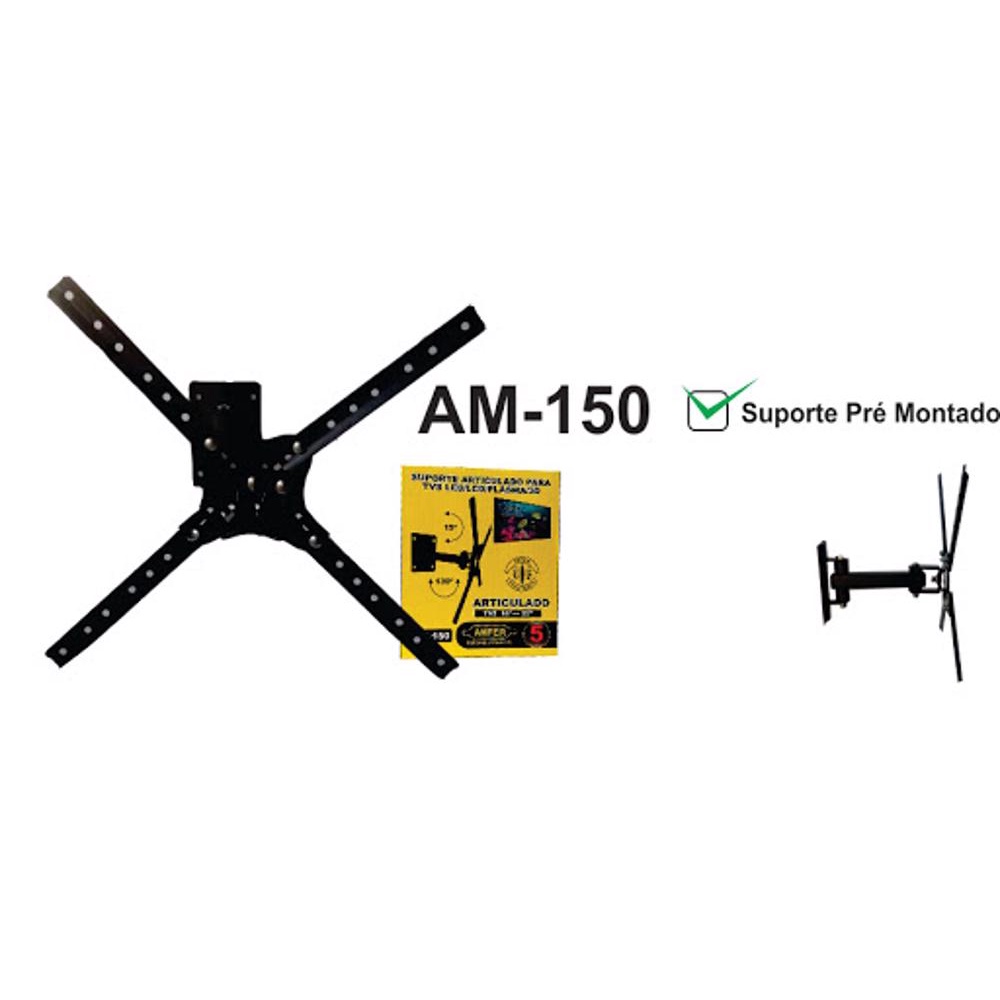 Suporte Tv Universal Led Lcd Plasma Am150 Amfer Parece e Painel de MDF ...