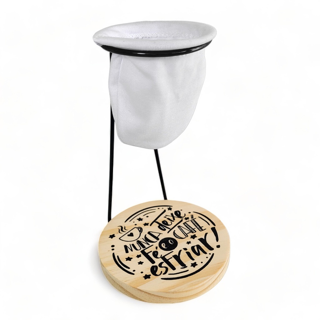 Mini Coador de Café Individual de Metal Com Base Decorada | Shopee Brasil