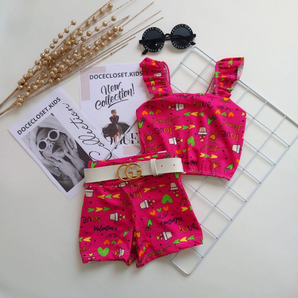Conjunto de Menina infantil Conjunto para criança barato moda ...