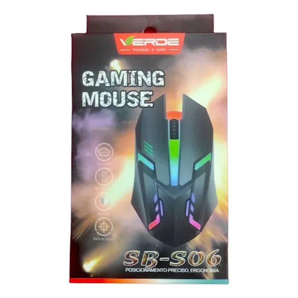 Mouse Gamer Led Usb 3200 DPI | Shopee Brasil