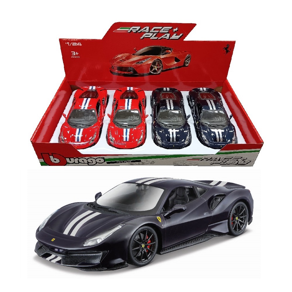 Miniatura Carro Ferrari 488 Pista - 1:24 - Burago | Shopee Brasil