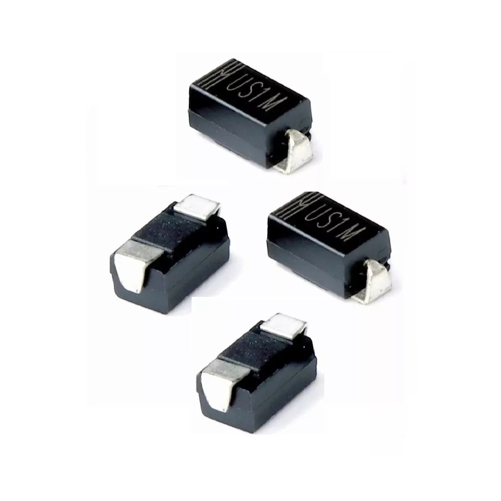 Diodo Rapido Smd Us1m Do-214ac 1a 1000v (10 Peças) | Shopee Brasil