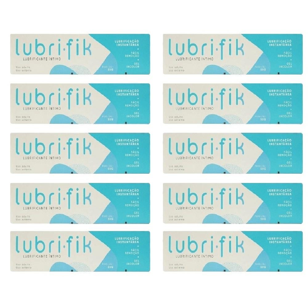Kit Lubrificante Íntimo Lubri Fik Com 10 Caixas De 50G Cada | Shopee Brasil