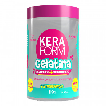 Kera Form Gelatina Cachos + Definidos 1kg - Skafe | Shopee Brasil