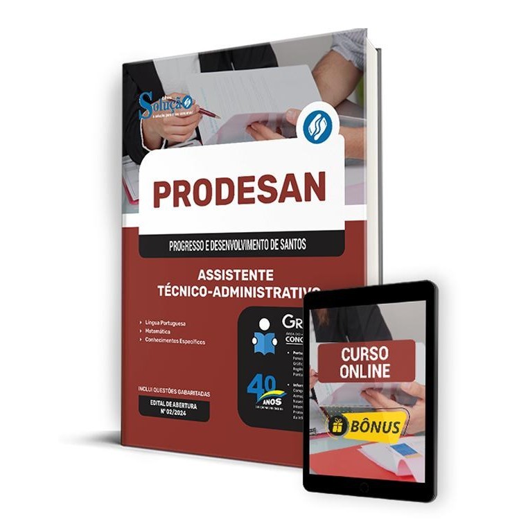 Apostila PRODESAN - Assistente Técnico-Administrativo | Shopee Brasil