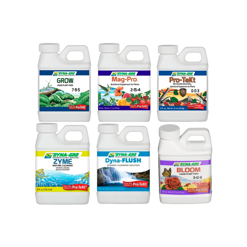 KIT cultivo interno Dyna-Gro - 6 fertilizantes 237ml | Shopee Brasil