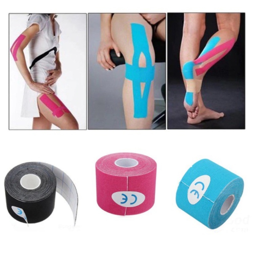 Fita Knesio Tape Bandagem adesiva funcional alivia a dor lesão atleta Tape Ortopedia ...