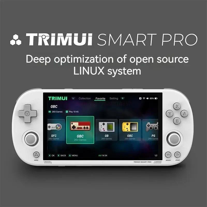 TRIMUI Smart Pro Console De Jogo Portátil De Fonte Aberta Retro Arcade HD 4.96 Inch Ips Sistema ...