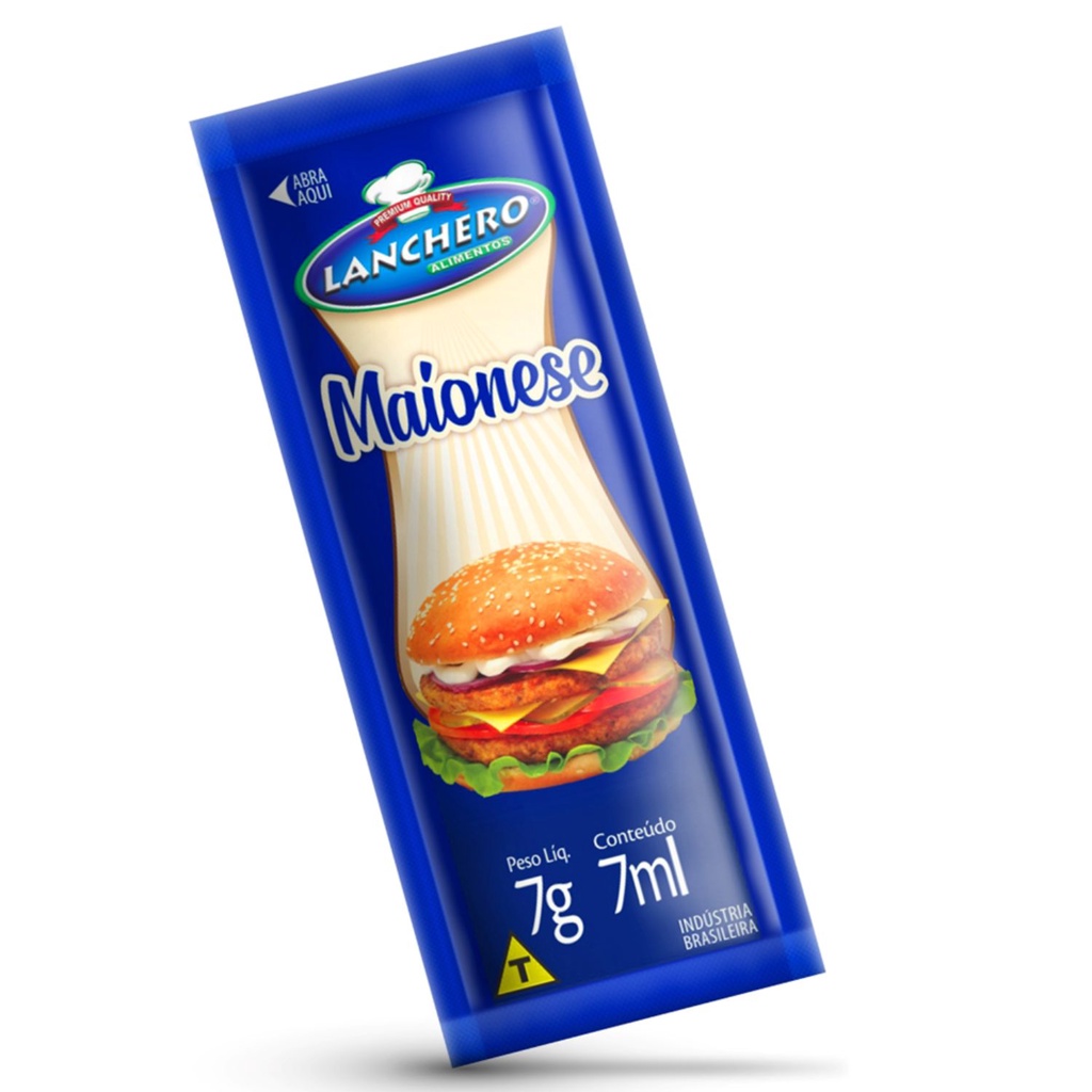Sachê Maionese Tradicional 7g Caixa com 150 Unidades Lanchero | Shopee Brasil