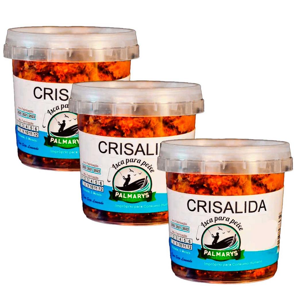 Kit 3 Isca Natural Crisalida Desidratada Bicho Seda Palmarys | Shopee ...