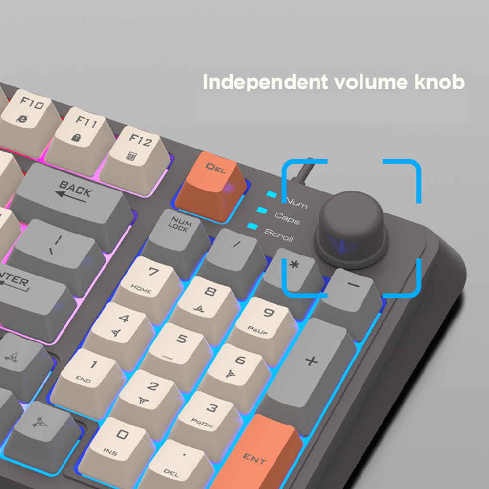 Teclado Para Jogos K82 94 Teclas Com Mouse Luminoso Luz RGB PC Laptop ...