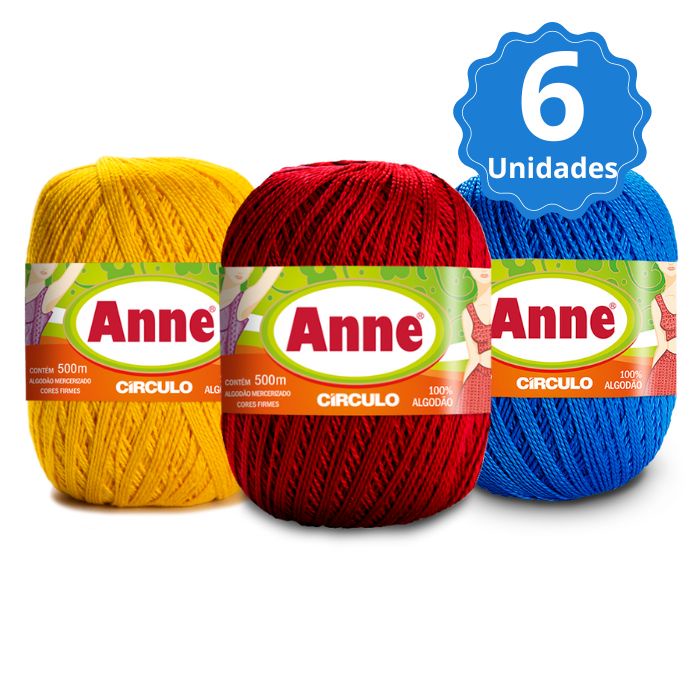 Linha Anne Kit 6 Unidades Escolha as Cores | Shopee Brasil