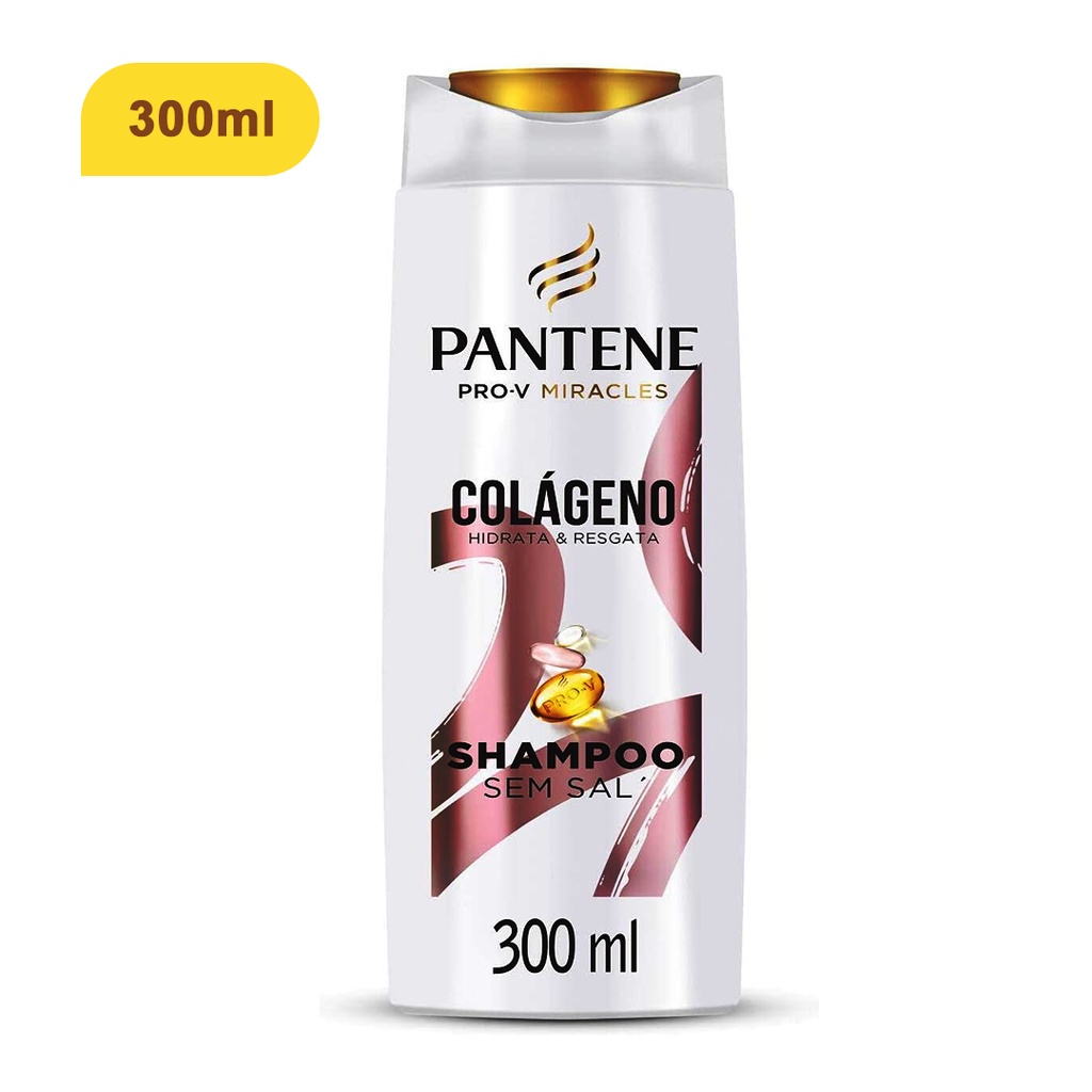 Shampoo Pantene Colágeno Frasco 300ml | Shopee Brasil