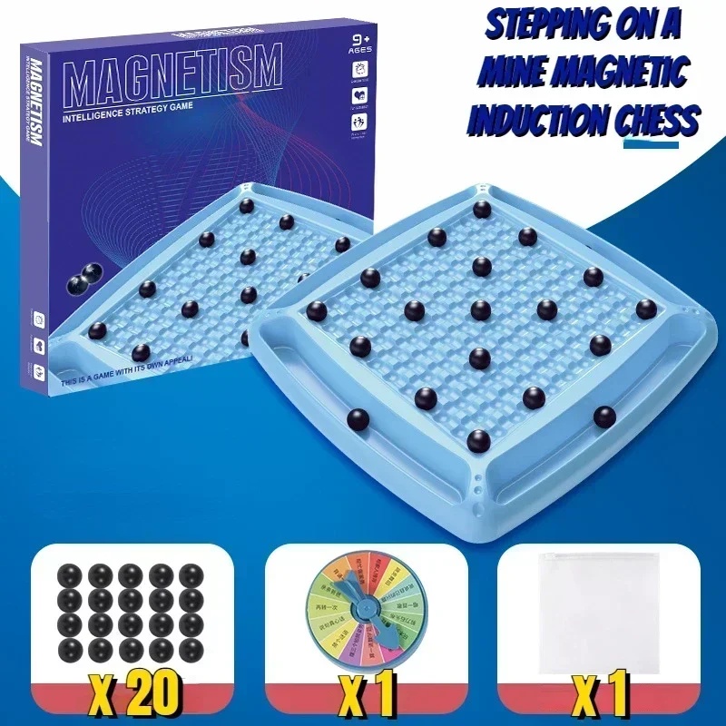 Magnetic Game Chess Magnets Stones Battle Table Board Game | Shopee Brasil