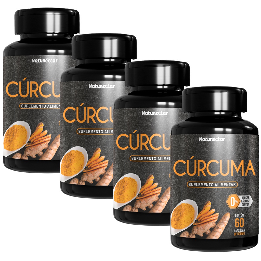 Kit Curcuma Suplemento Alimentar Encapsulado Pura Original Natural ...