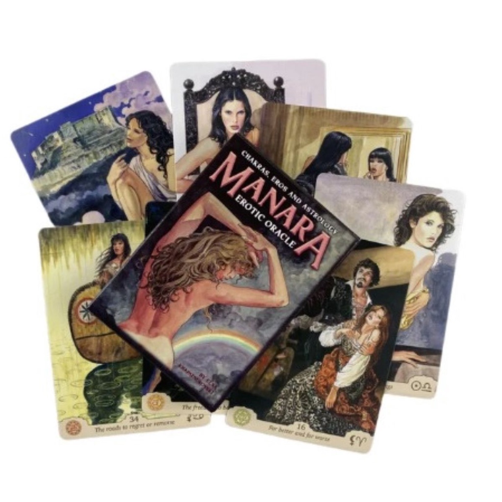 Manara Erotic Oracle: Chakras, Eros, and Astrology Cards | Shopee Brasil