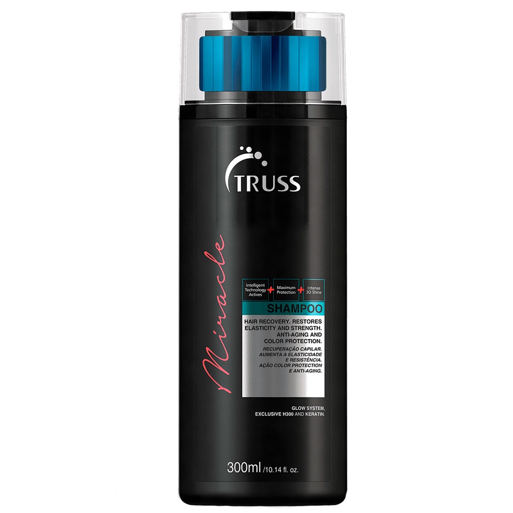 Kit Shampoo Truss Miracle 300ml e Reconstrutor 260ml Uso Obrigatório ...