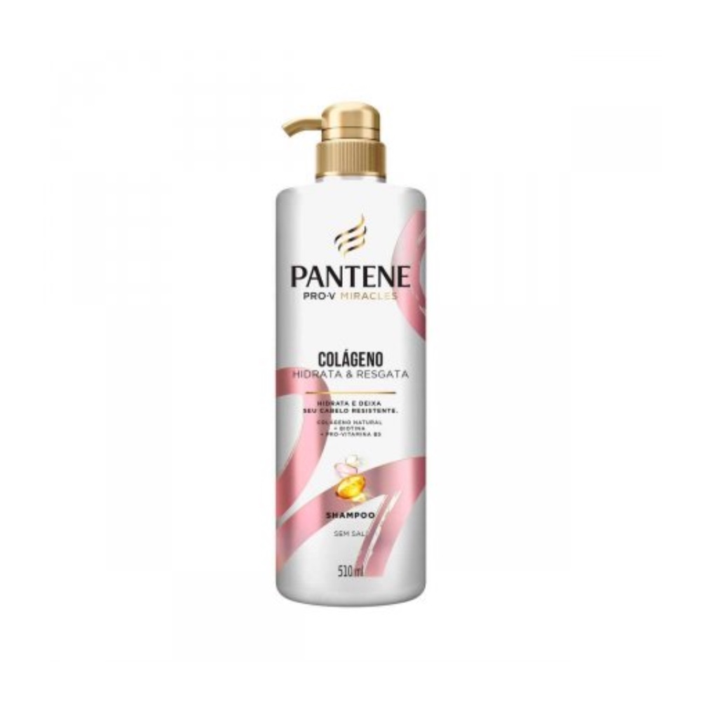 Shampoo Pantene Pro-V Miracles Colágeno Hidrata E Resgata 510Ml - | Shopee Brasil