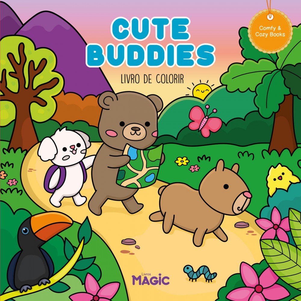 Livro De Colorir Tik Tok 24 Desenhos Cute Buddies Folha 150 Gm² | Shopee Brasil