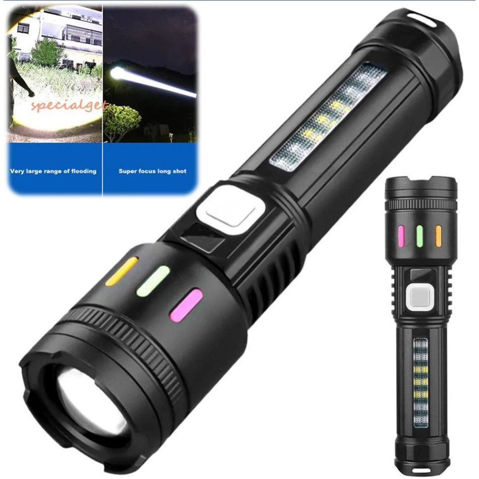Lanterna Led Super Brilhante Alta potência 100000lm 5 Modos ...