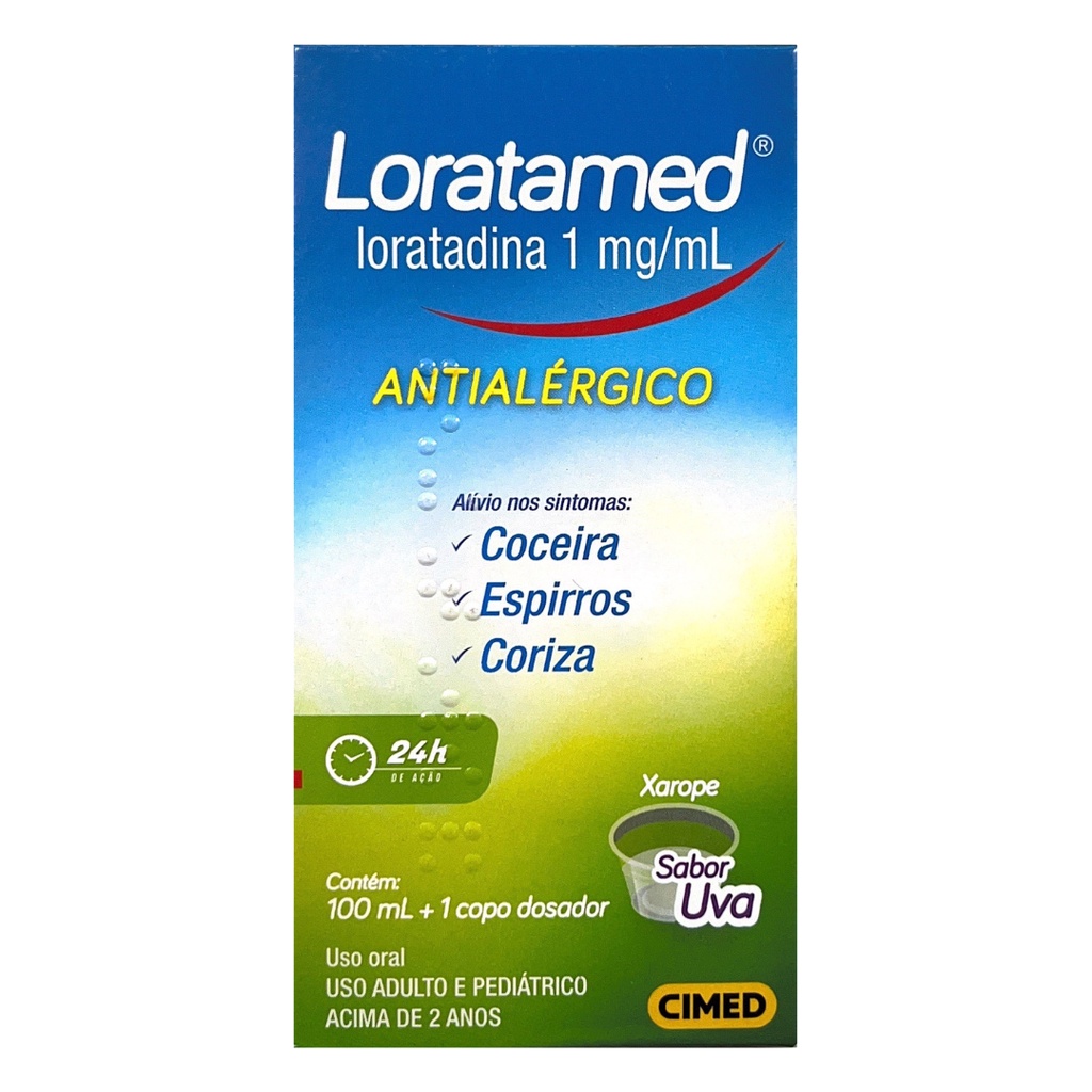 Loratamed 1mg/mL - Liquido 100mL | Shopee Brasil