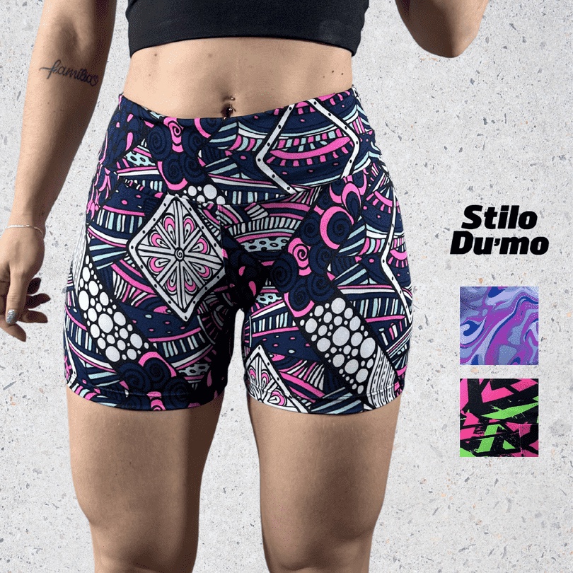 Shorts Curto para Academia ou Dia a Dia Estampado | Shopee Brasil