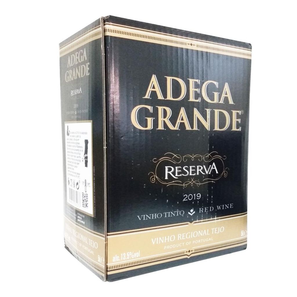 Vinho Bag In Box Adega Grande Reserva Tinto 5L | Shopee Brasil