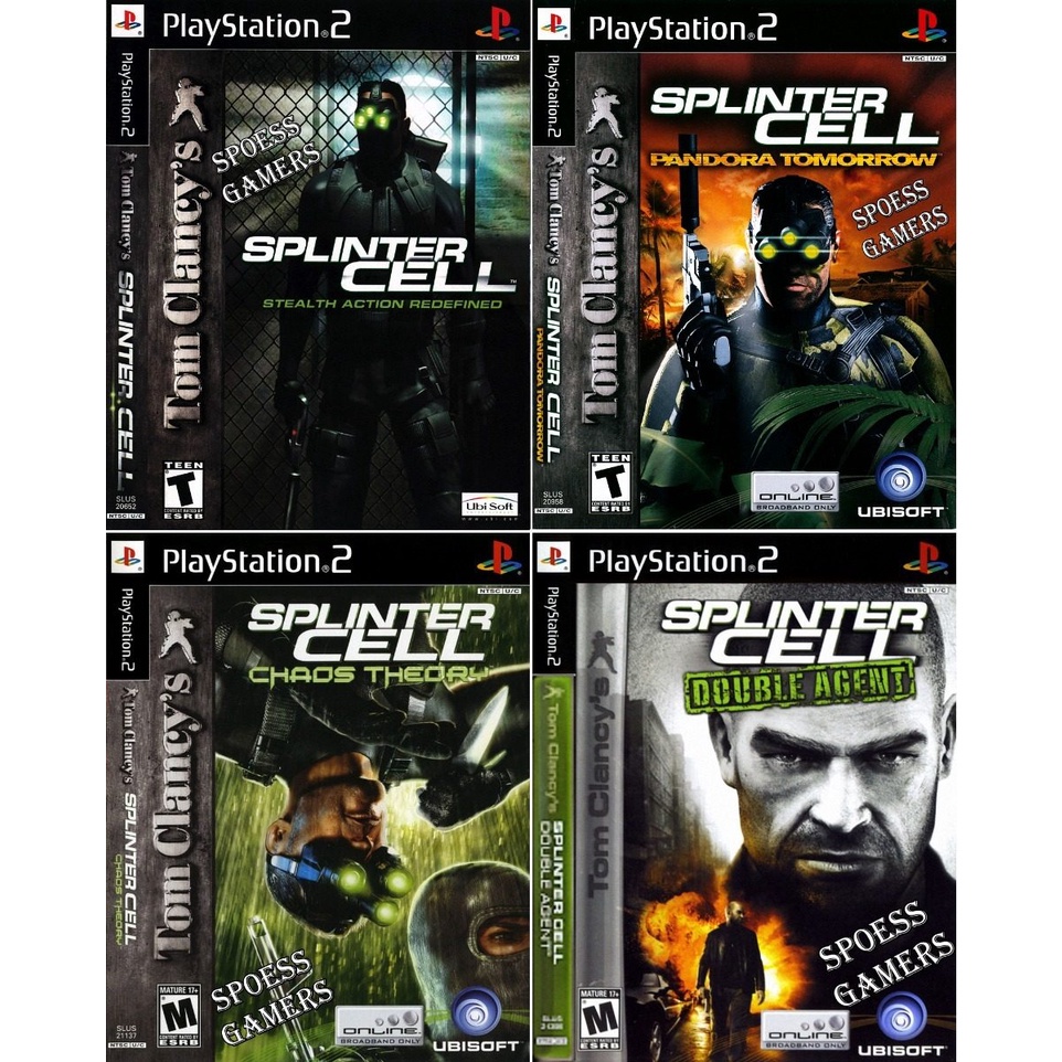 Tom Clancy's Splinter Cell Coleção (4 Dvds) Patch Ps2 | Shopee Brasil