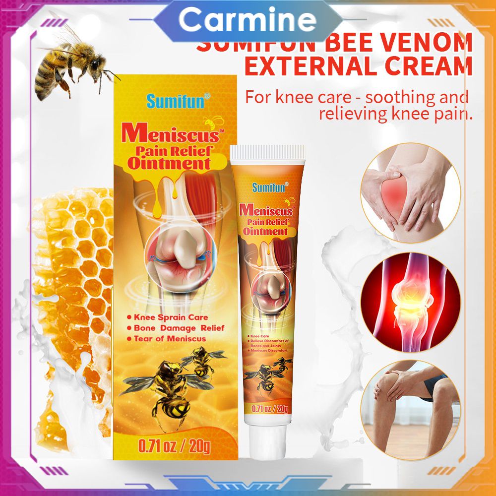 3pcs Sumifun Bee Venom Joint Care Set Pomada Spray Patch Sinovite Menisco Creme para Alívio da ...