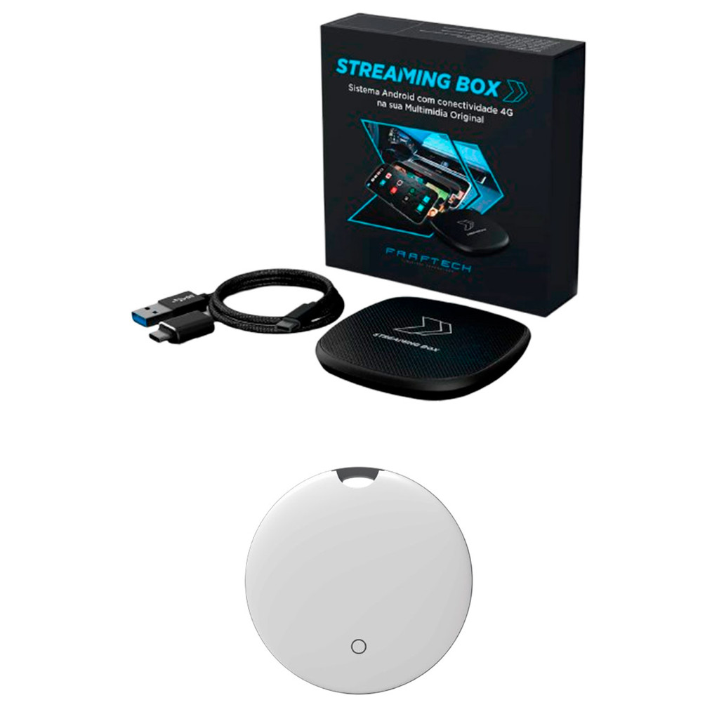Kit Streaming Box Automotivo Para Carros Carplay WiFi+Tag Moeda ...