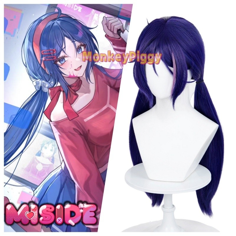 MISIDE The Mitas Cosplay WigMITAPurple Peruca Resistente Ao Calor De ...