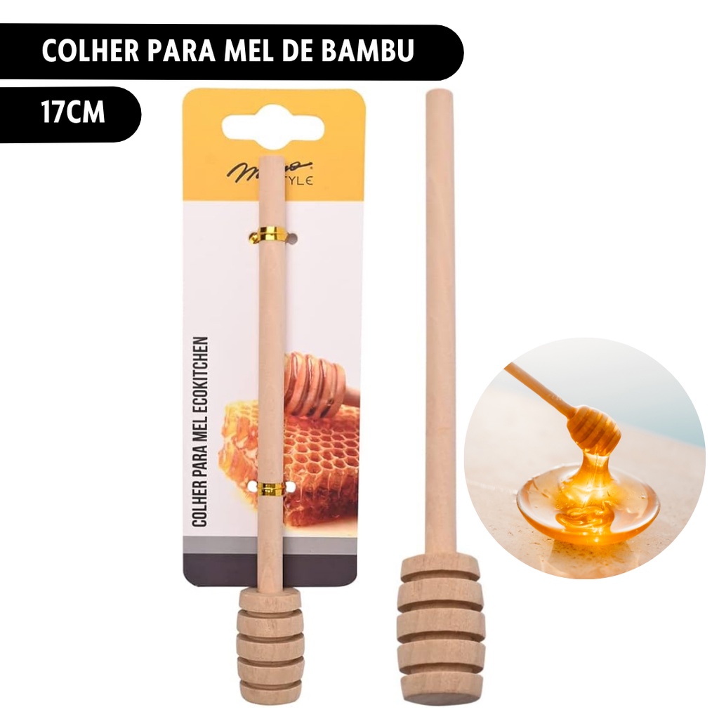 Colher Para Mel Ecokitchen Bambu Mimo Style | Shopee Brasil