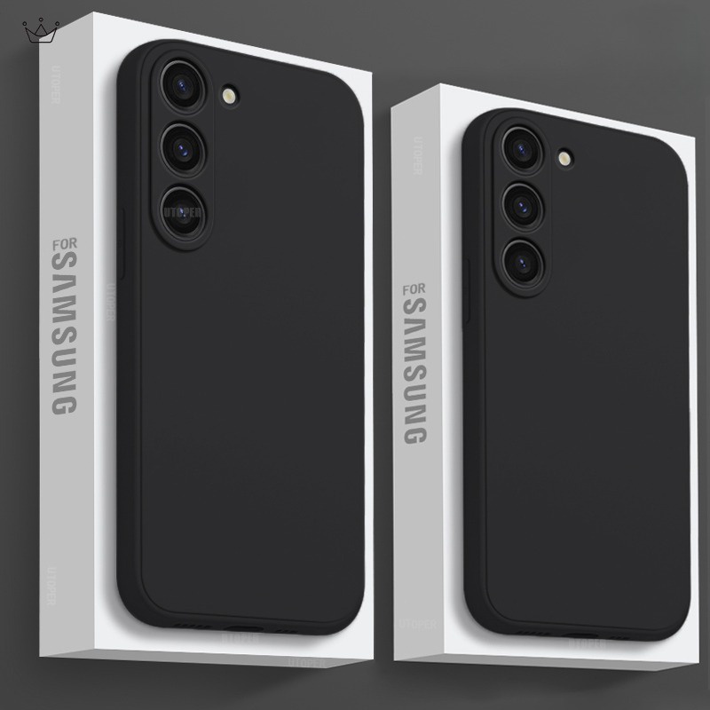 Estojo Original De Silicone Macio Para Telefone Samsung Galaxy S24 S23 S20 FE S21 S22 Ultra Plus ...